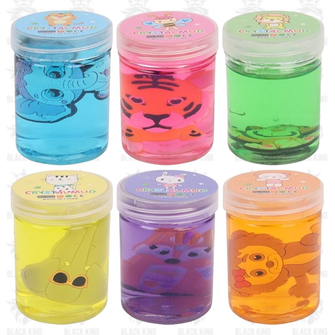 Slime animal 12 unidades / X817-6 – Black King