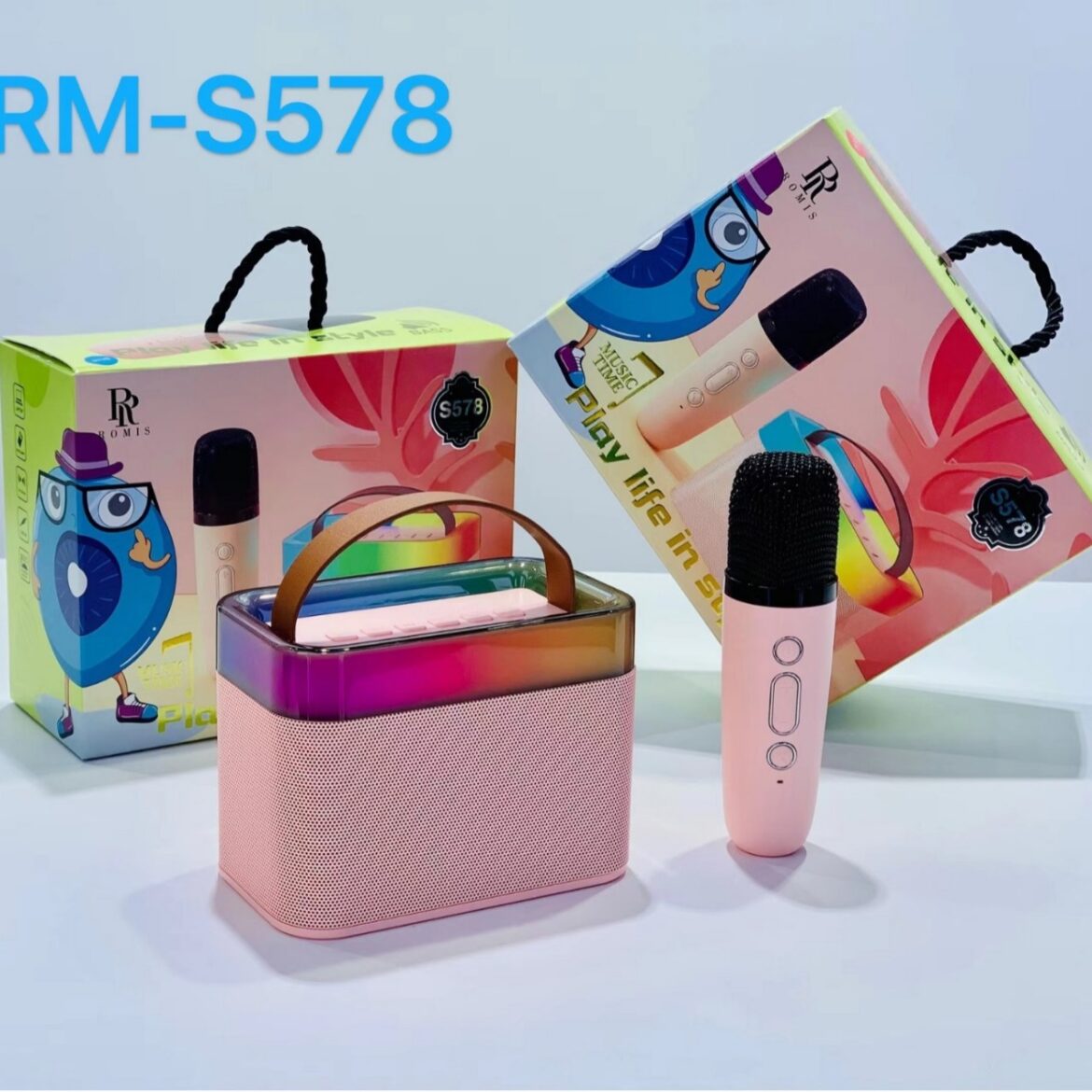 Parlante con microfono karaoke / RM-S578 – Black King