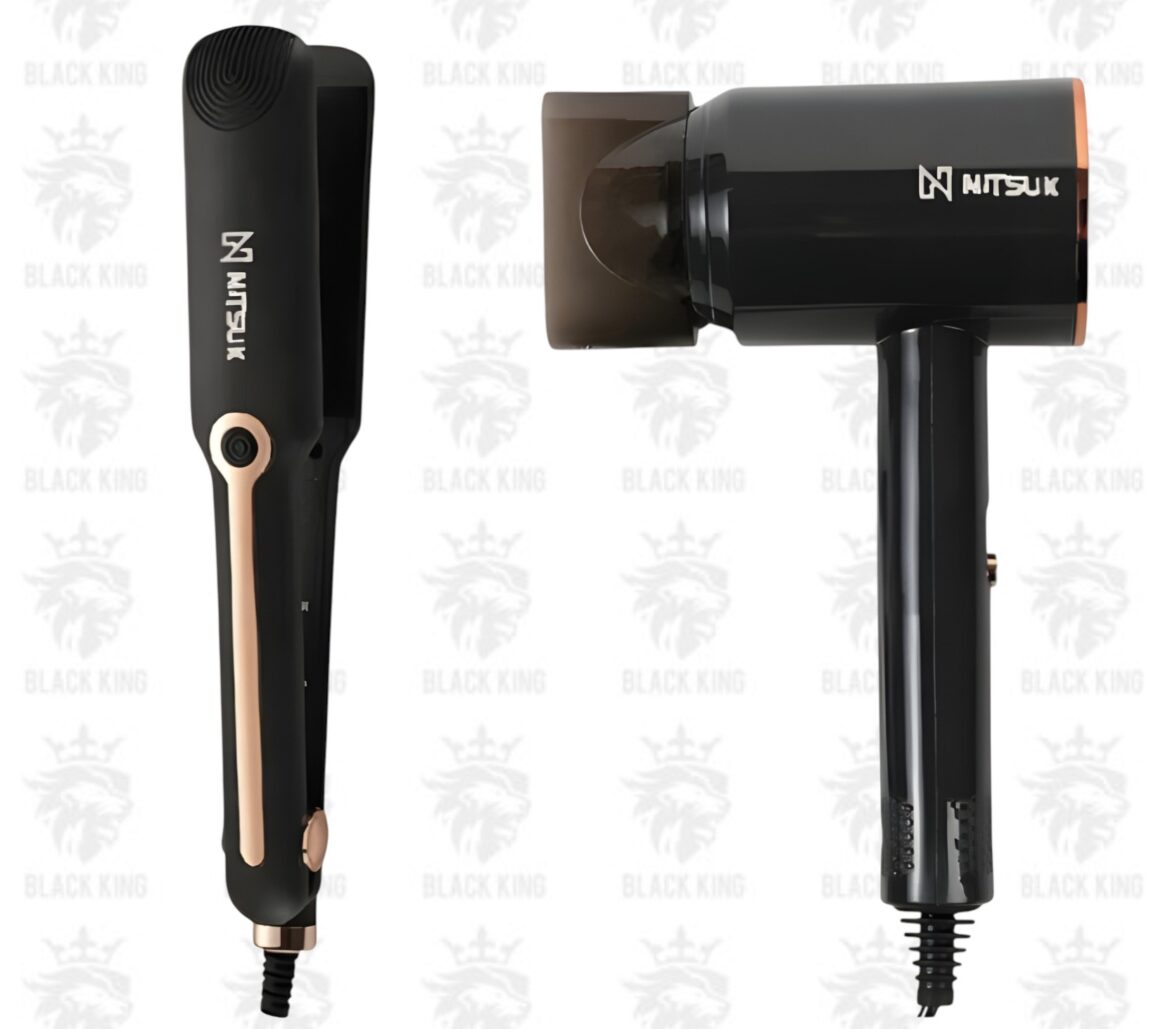 Secador 2400W y plancha 45W de pelo / SKD-4 – Black King